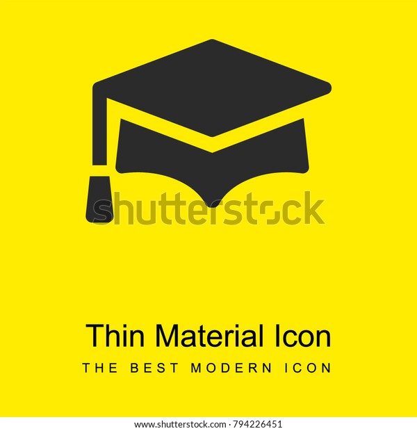 Vector de stock (libre de regalías) sobre Graduate Hat Bright Yellow ...
