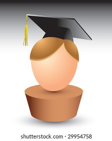 Graduate Head Statue Stock Vector (Royalty Free) 29954758 | Shutterstock