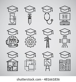 Graduate Icon Stock Vector (Royalty Free) 481661836 | Shutterstock