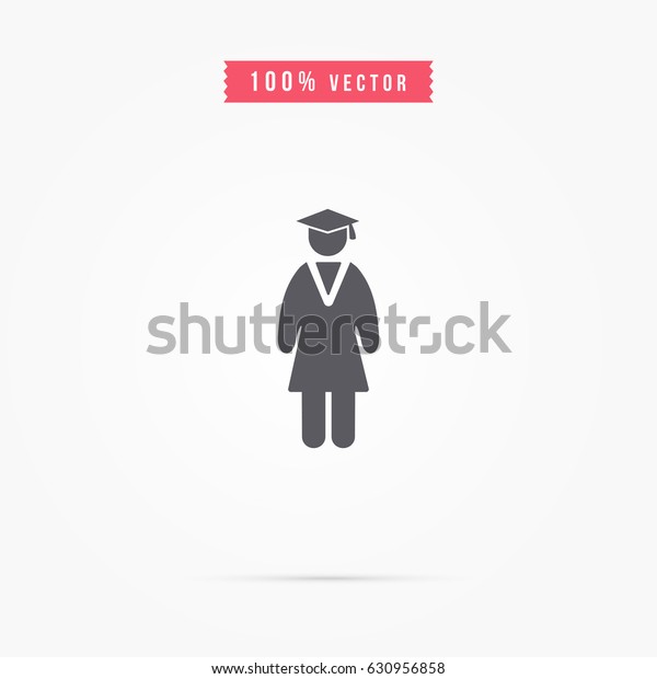 Graduate Man Icon Stock Vector (Royalty Free) 630956858 | Shutterstock