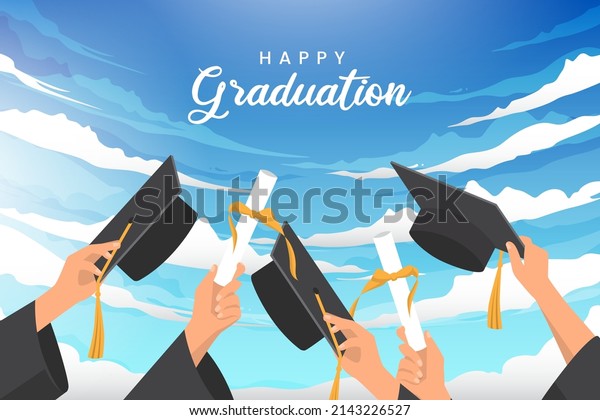 Graduando a los estudiantes de las: vector de stock (libre de regalías ...
