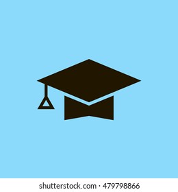 Graduation Cap Icon Graduation Cap Sign Stock Vector (Royalty Free ...