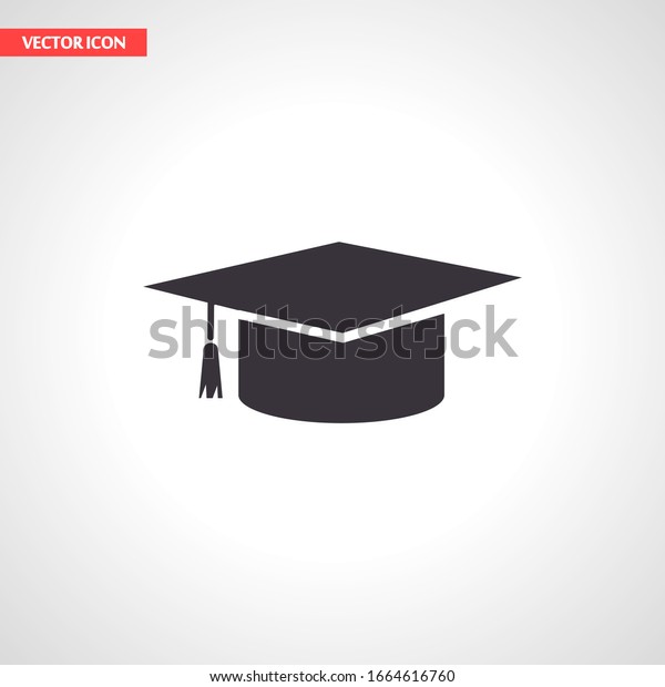 Graduation Cap Icon Trendy Flat Style Stock Vector (Royalty Free ...