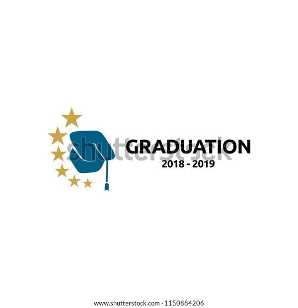 Graduation Cap Logo Design Concept Stock Vector (Royalty Free ...