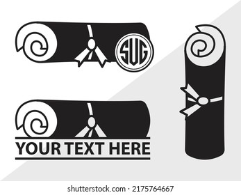Graduation Cap Monogram Svg Printable Vector Stock Vector (Royalty Free ...