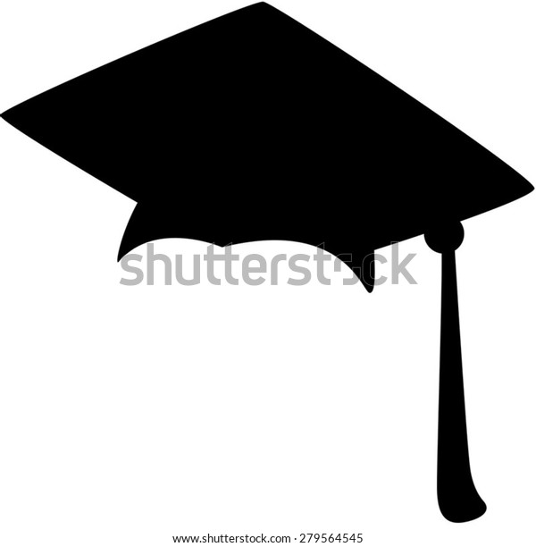 Graduation Cap Silhouette Stock Vector (Royalty Free) 279564545