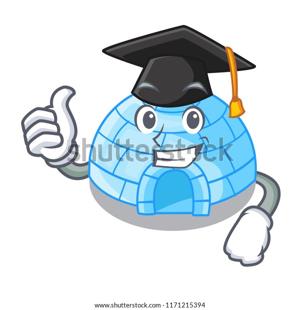 Graduation Cartoon Dome Igloo Ice House Stock Vector (Royalty Free ...