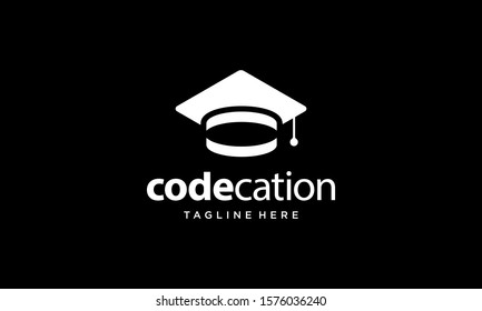Graduation Hat Cap Education School Code Stock Vector (Royalty Free ...