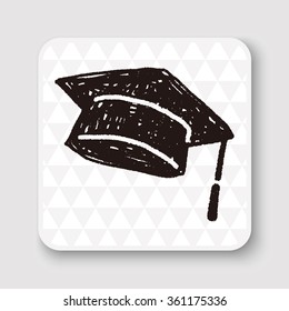 Graduation Hat Doodle Stock Vector (Royalty Free) 391344604 | Shutterstock
