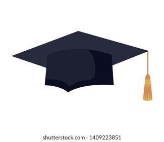 Graduation Cap Icon University College Graduation Stock Vector (Royalty ...