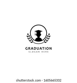 Graduation Logo Template Design Graduation Cap Stock Vector (Royalty ...