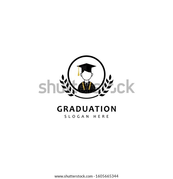 Graduation Logo Template Design Graduation Cap Stock Vector (Royalty ...