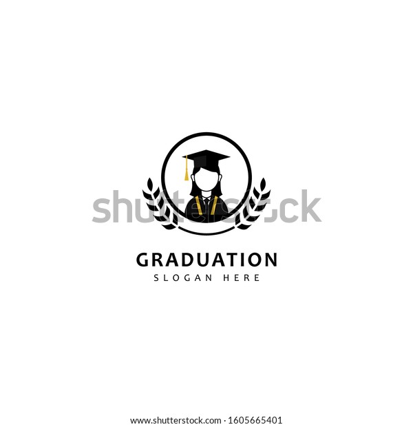 Graduation Logo Template Design Graduation Cap Stock Vector (Royalty ...