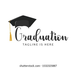 Graduation Logo Template Design Realistic Vector Stock Vector (Royalty ...