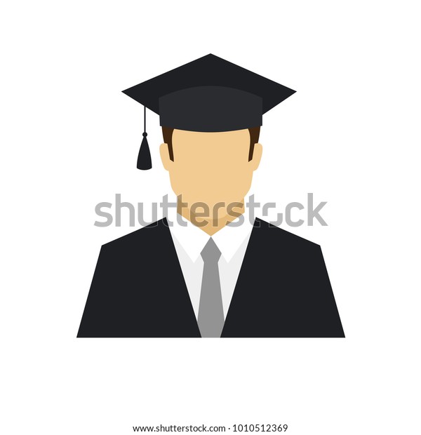 Graduation Student Avatar Icon Profession Logo Stock Vector (Royalty ...