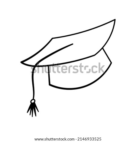Graduation Cap Outline | Free download on ClipArtMag