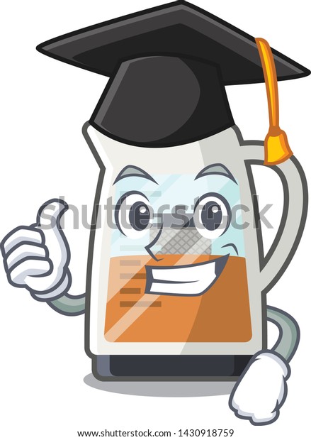 Graduation Tea Maker Cartoon Shape Stock Vector (Royalty Free ...