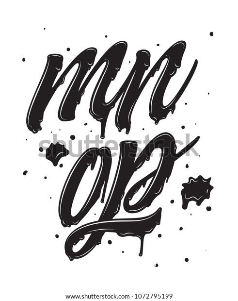 Graffiti Dirty Letters Spray Paint Effect Stock Vector (Royalty Free ...
