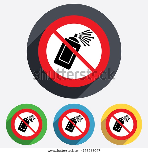 Graffiti Not Allowed Spray Can Sign Stock Vector (Royalty Free ...