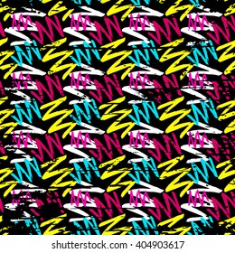 Graffiti Psychedelic Abstract Color Seamless Background Stock Vector ...