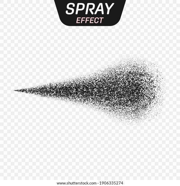 Graffiti Spray Black Perfume Paint Dissolving Stock Vector (Royalty ...