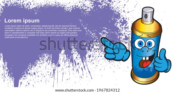 Graffiti Spray Spray Paint Human Face Stock Vector (Royalty Free ...