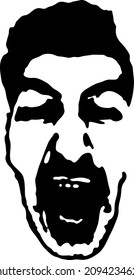 569 Angry face stencils Images, Stock Photos & Vectors | Shutterstock