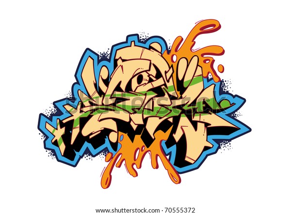 Graffiti Vector Sketch Design Word Storm 스톡 벡터(로열티 프리) 70555372 ...