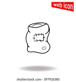 Grain Bag Vector Icon Stock Vector (Royalty Free) 523319341