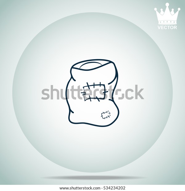 Grain Bag Vector Illustration Stock Vector (Royalty Free) 534234202 ...
