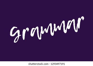 Grammar Letter On Light Background Vector Stock Vector (Royalty Free ...