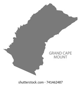 Gbarpolu County Map Liberia Grey Illustration Stock Vector (Royalty ...
