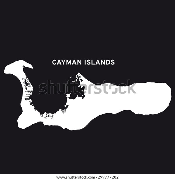 Grand Cayman Island Map Vector Stock Vector (Royalty Free) 299777282 ...