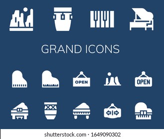 Grand Icon Set 14 Filled Grand Stock Vector (Royalty Free) 1649090302 ...