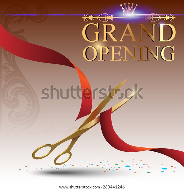 Grand Opening Stock Vector (Royalty Free) 260441246 | Shutterstock