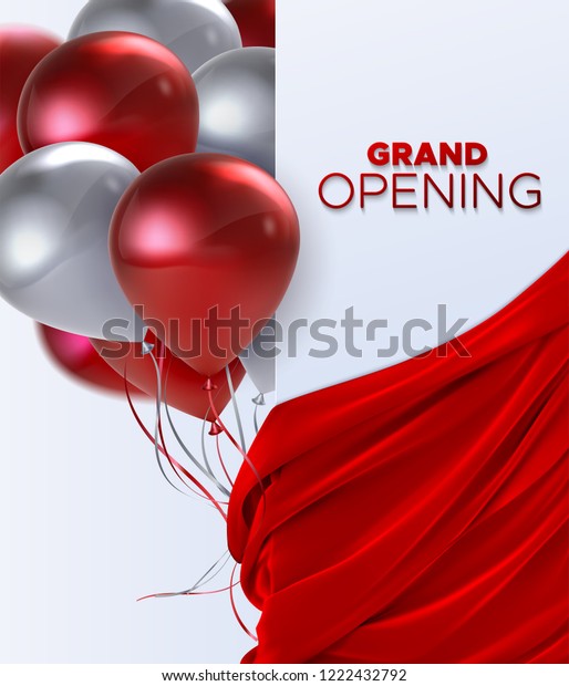 Grand Opening. Business startup open ceremony. Vector illustration ...