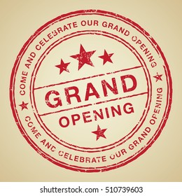 Grand Opening Stamp Stock Vector (Royalty Free) 510739603 | Shutterstock