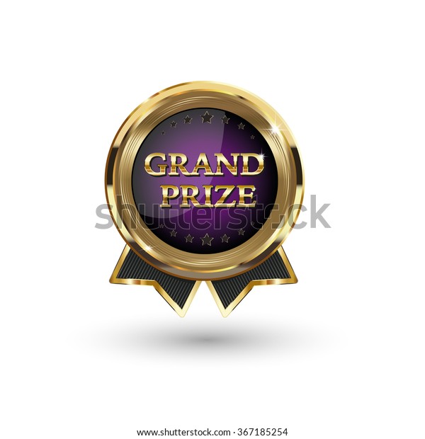 Grand Prize Badge Vector Illustration Stock Vector (Royalty Free ...