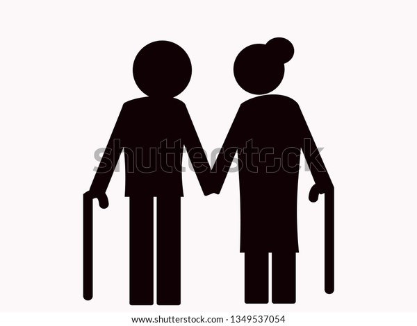 Grandparents Icon Vector Stock Vector (Royalty Free) 1349537054 ...