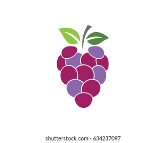 Grape Leaf Logo Vector Template Stock Vector (Royalty Free) 1803647569