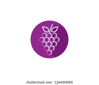 Grape Symbol Illustration Stock Vector (Royalty Free) 1264343005 ...