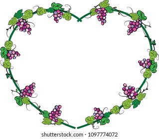 Grapes Background Design Stock Vector (Royalty Free) 1097774072 ...