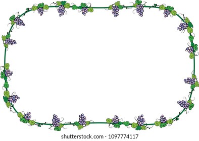 Grapes Background Design Stock Vector (Royalty Free) 1097774117 ...