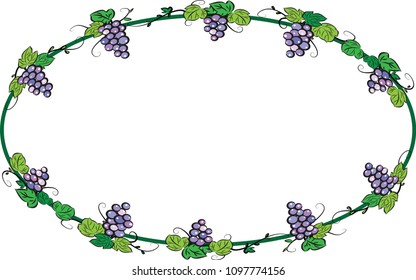 Grapes Background Design Stock Vector (Royalty Free) 1097774156 ...