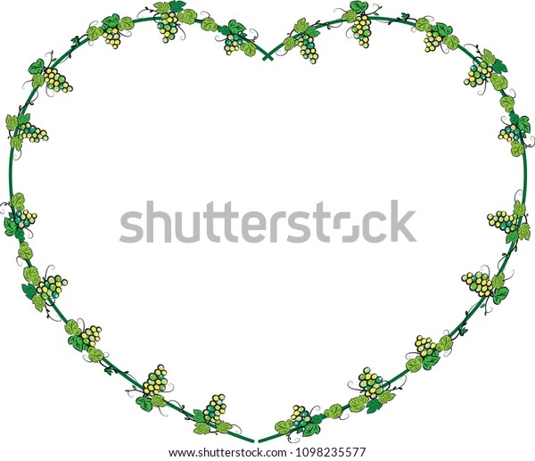 Grapes Border Design Stock Vector (Royalty Free) 1098235577 | Shutterstock