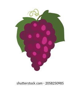 Grapes Clip Art Vector Illustration Isolated Stock Vector (Royalty Free ...