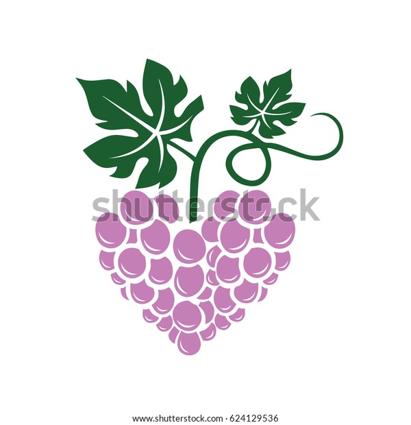 Grapes Love Stock Vector (Royalty Free) 624129536