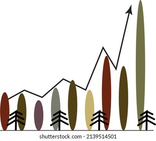 Graph Arrow Vector File Stock Vector (royalty Free) 2139514501