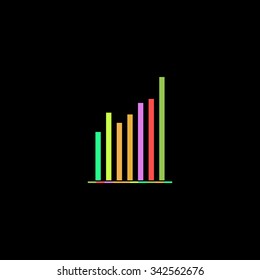 Isolated Bar Chart Emoji Emoticon Vector Stock Vector (Royalty Free ...