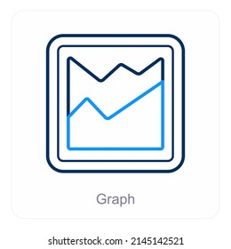 Graph Chart Icon Concept Stock Vector (Royalty Free) 2145142521 ...